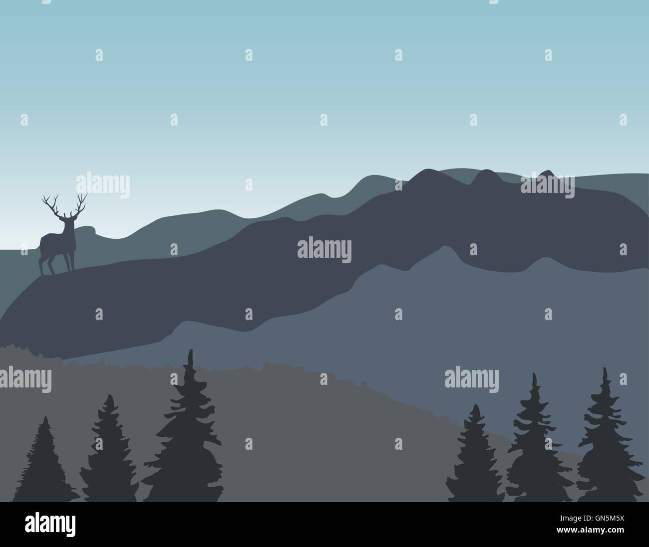 Vector Mountains Background Stock Vector Image & Art - Alamy