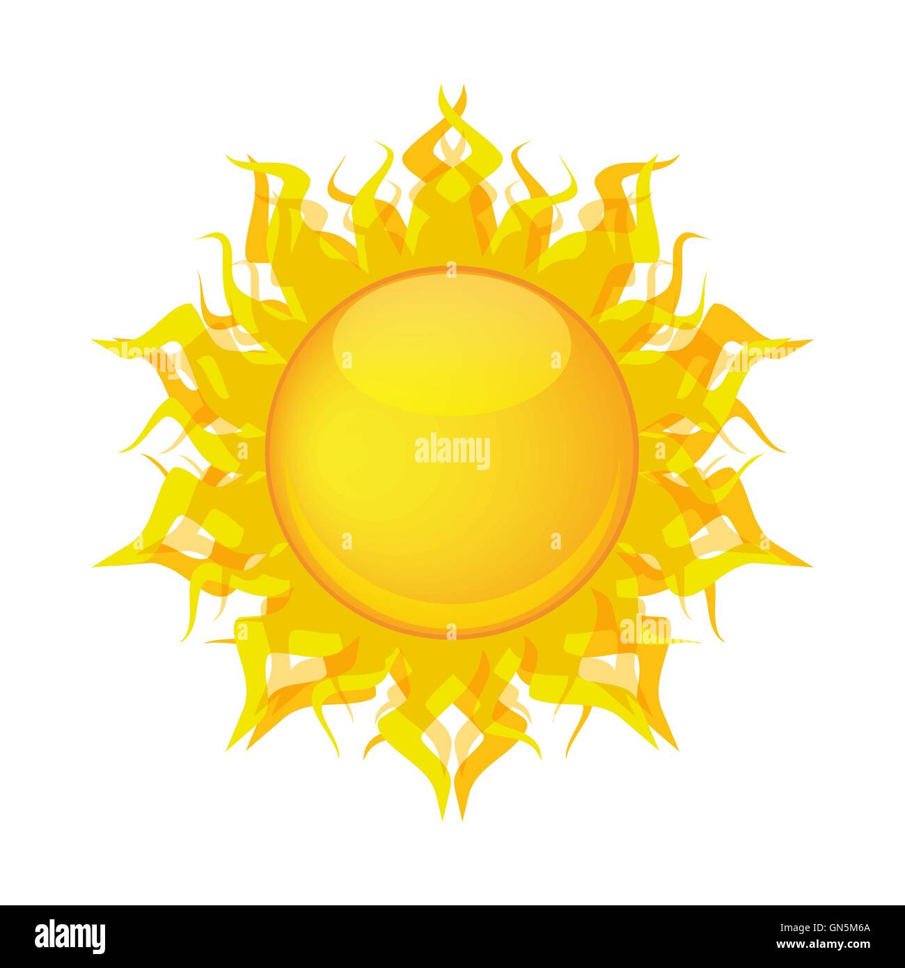 yellow sun. vector Stock Vector Image & Art - Alamy