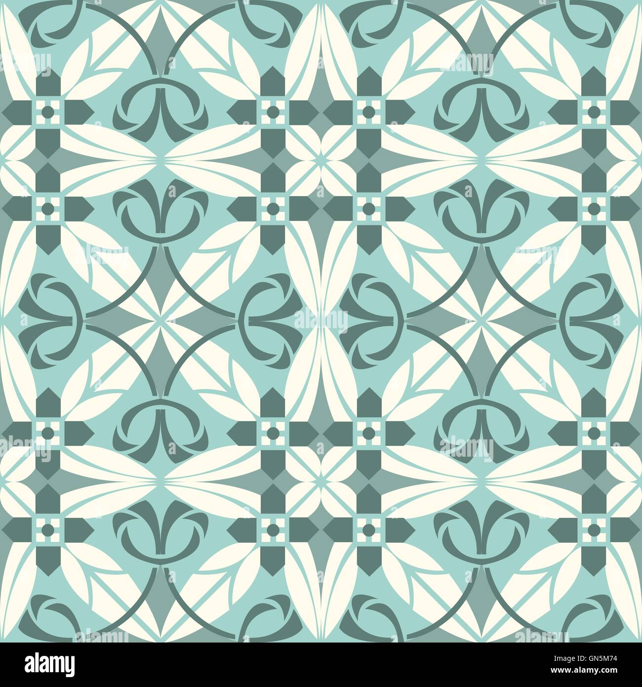 Vector ceramic tiles with seamless pattern Stock Vector Image & Art - Alamy