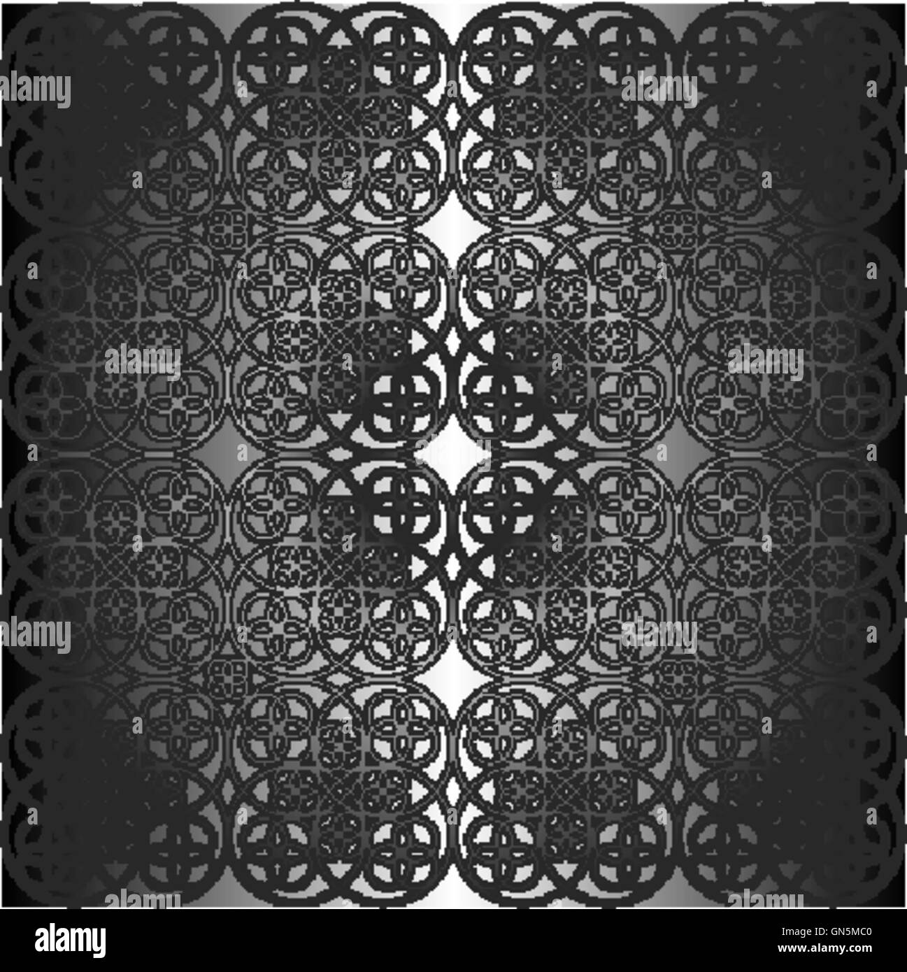 Vector square flower pattern symmetrical Stock Vector Image & Art - Alamy