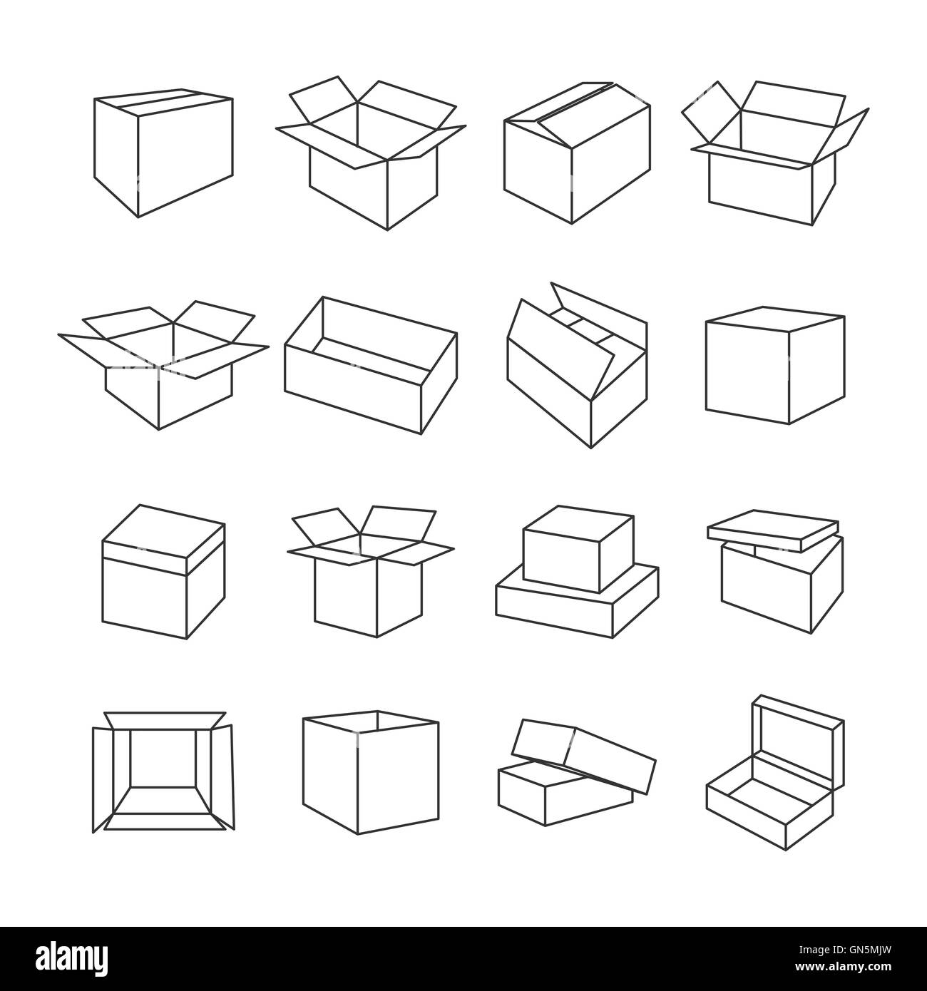 Mail delivery icon vector Black and White Stock Photos & Images - Alamy