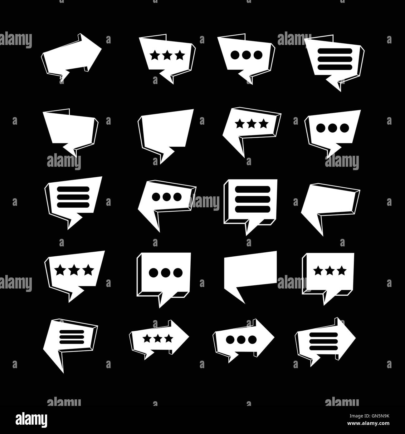 Illustration speaker talking in Black and White Stock Photos & Images ...