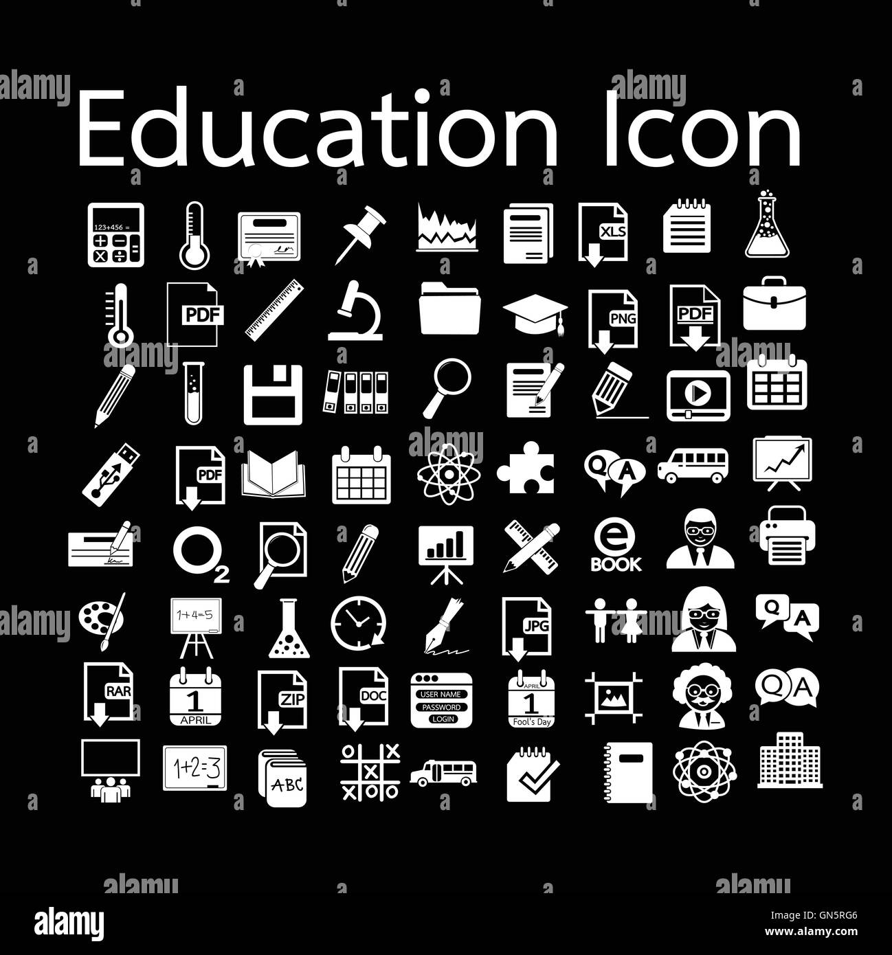 Education icon vector female Black and White Stock Photos & Images - Alamy