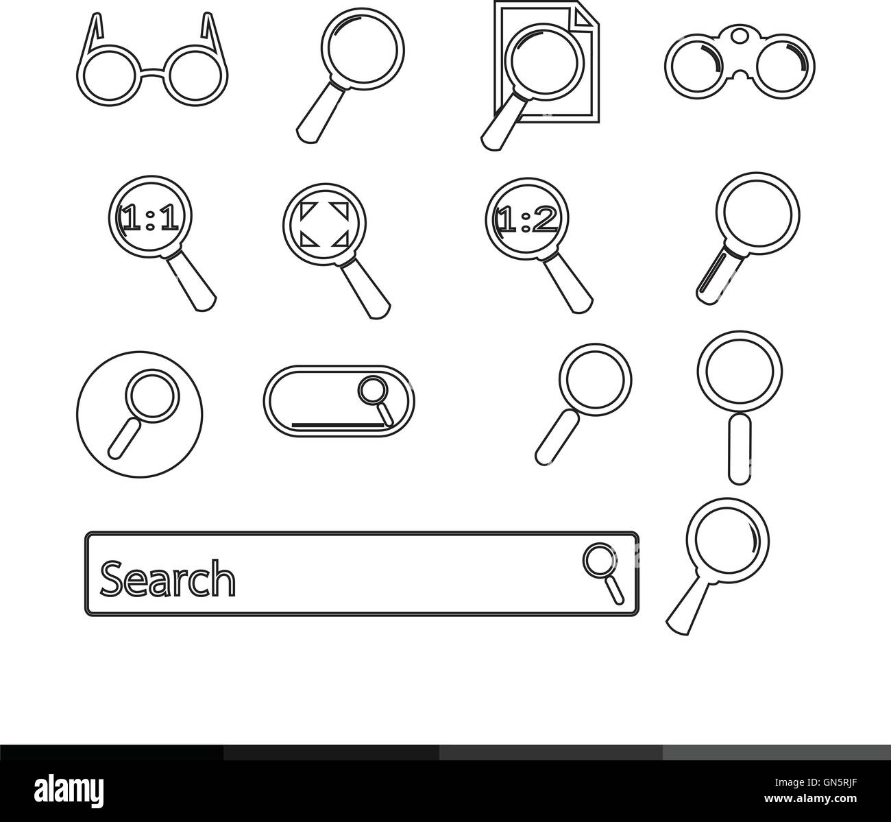 search icon illustration design Stock Vector Image & Art - Alamy