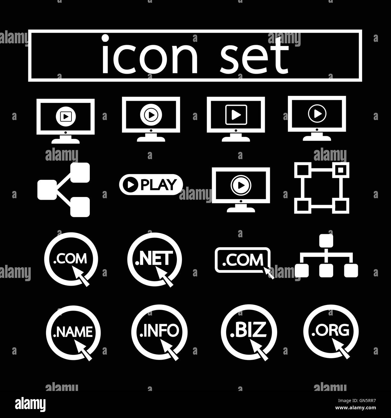 icon set illustration design Stock Vector Image & Art - Alamy