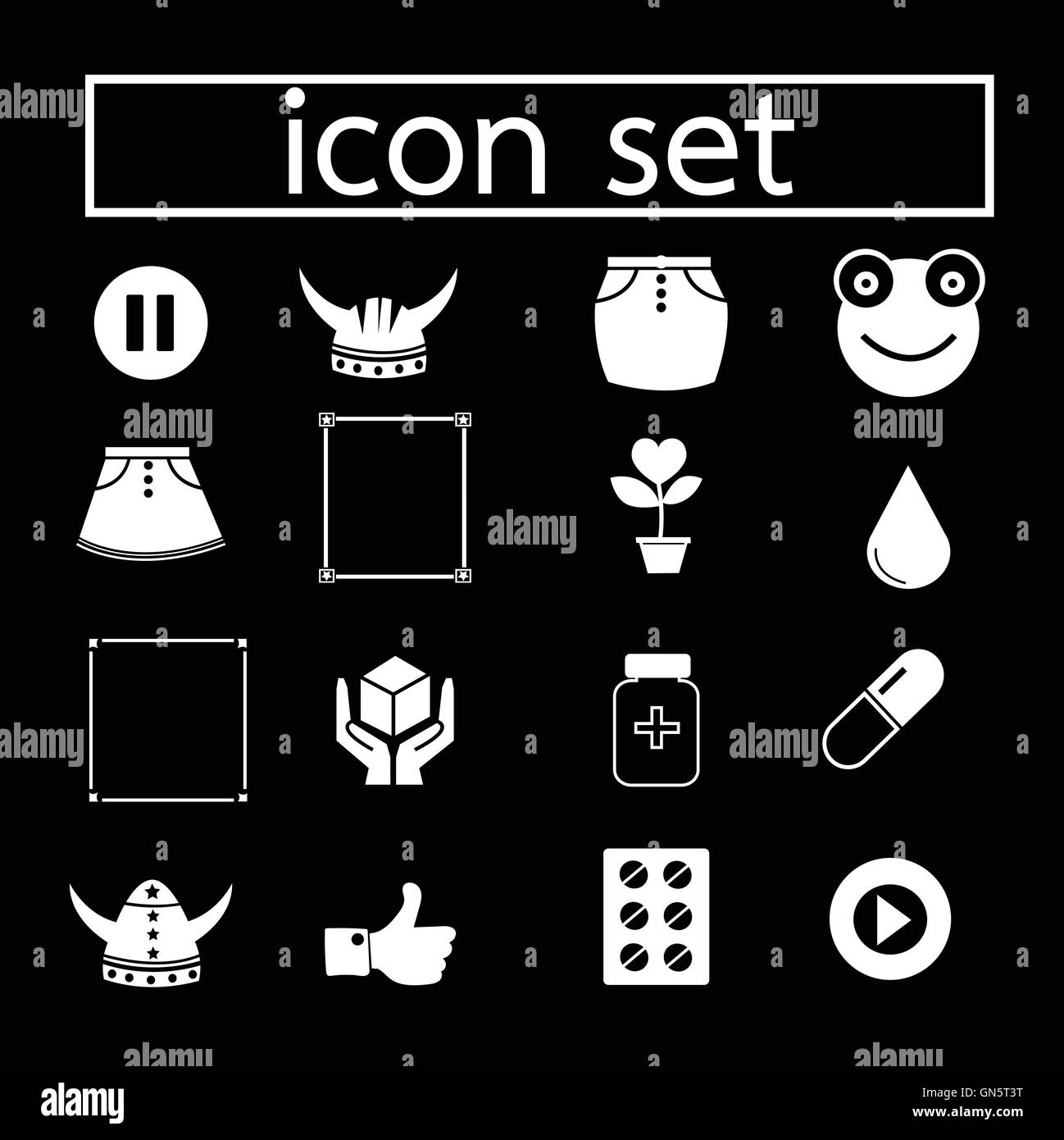 icon set illustration design Stock Vector Image & Art - Alamy