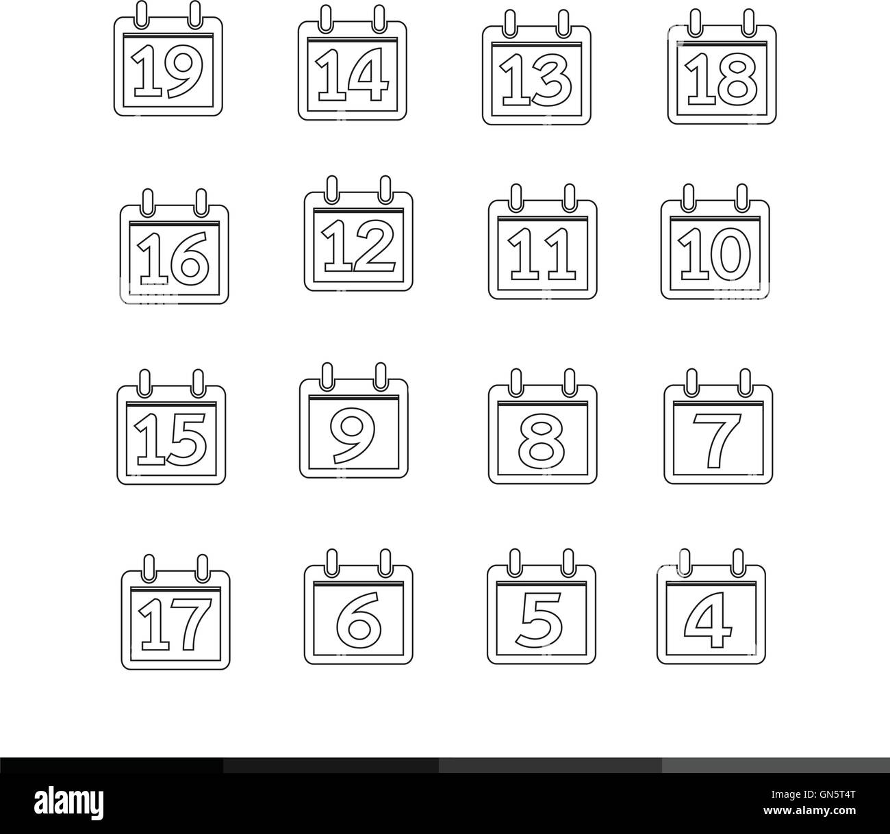 calendar icon illustration design Stock Vector Image & Art - Alamy