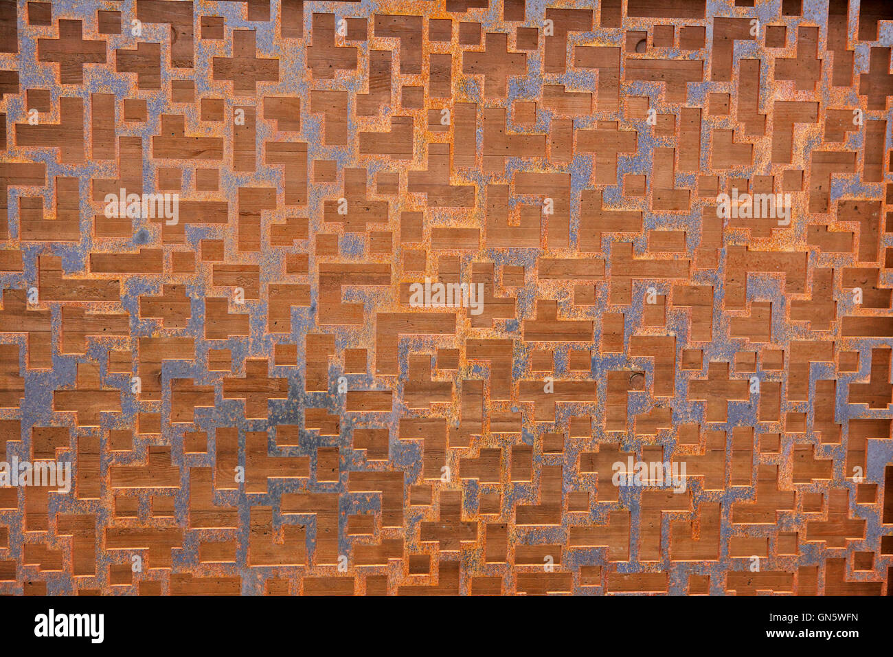 Rusted steel Grating Stock Photo - Alamy