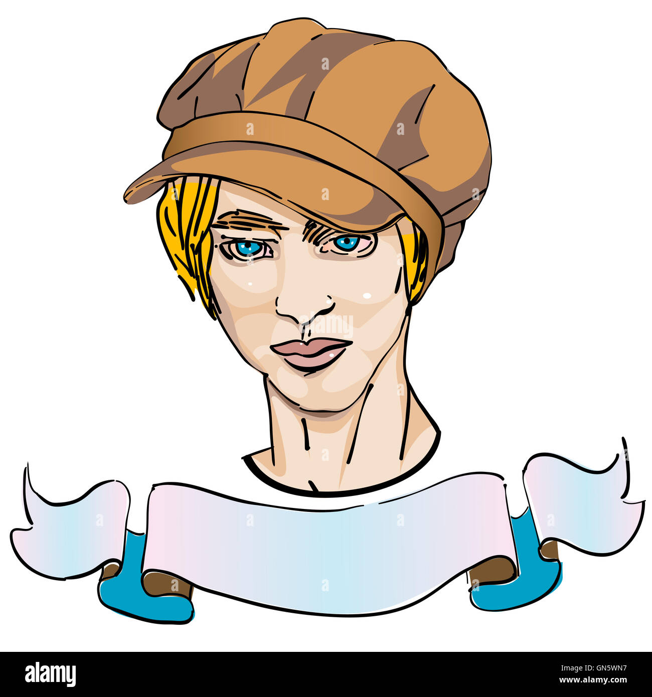 Newsboy Cap Cut Out Stock Images & Pictures - Alamy
