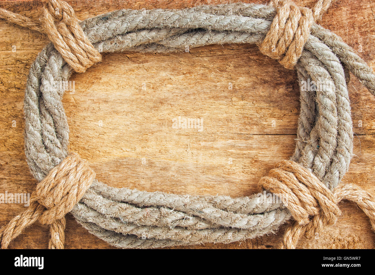 frame made of old rope Stock Photo - Alamy