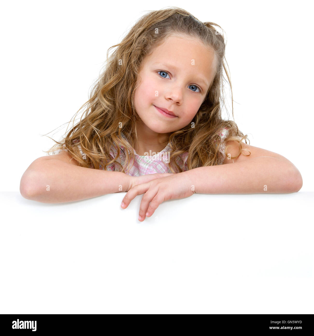 Portrait of girl with copy space Stock Photo - Alamy