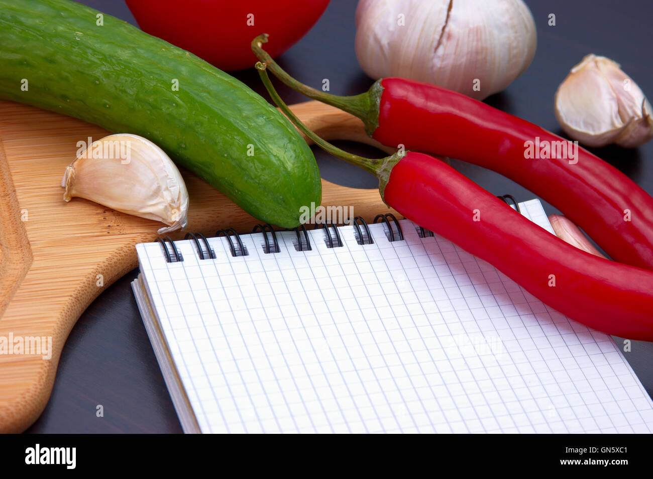 vegetables and cooking utensils Stock Photo - Alamy