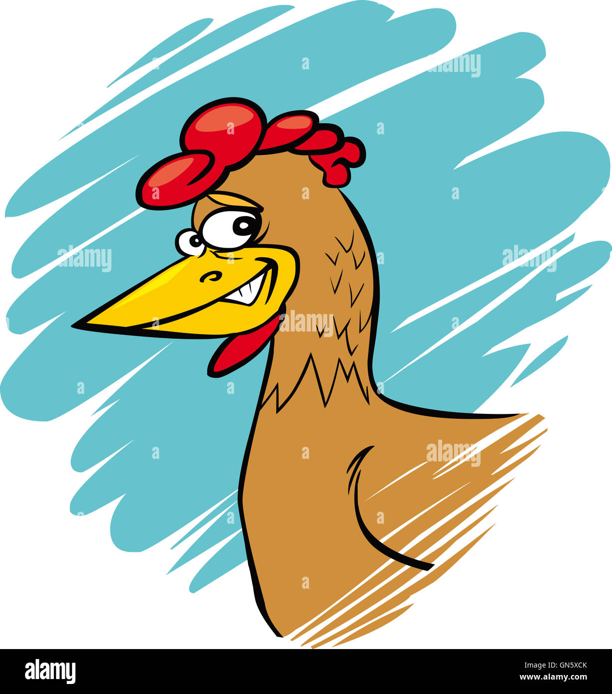 Hen caricature hi-res stock photography and images - Alamy