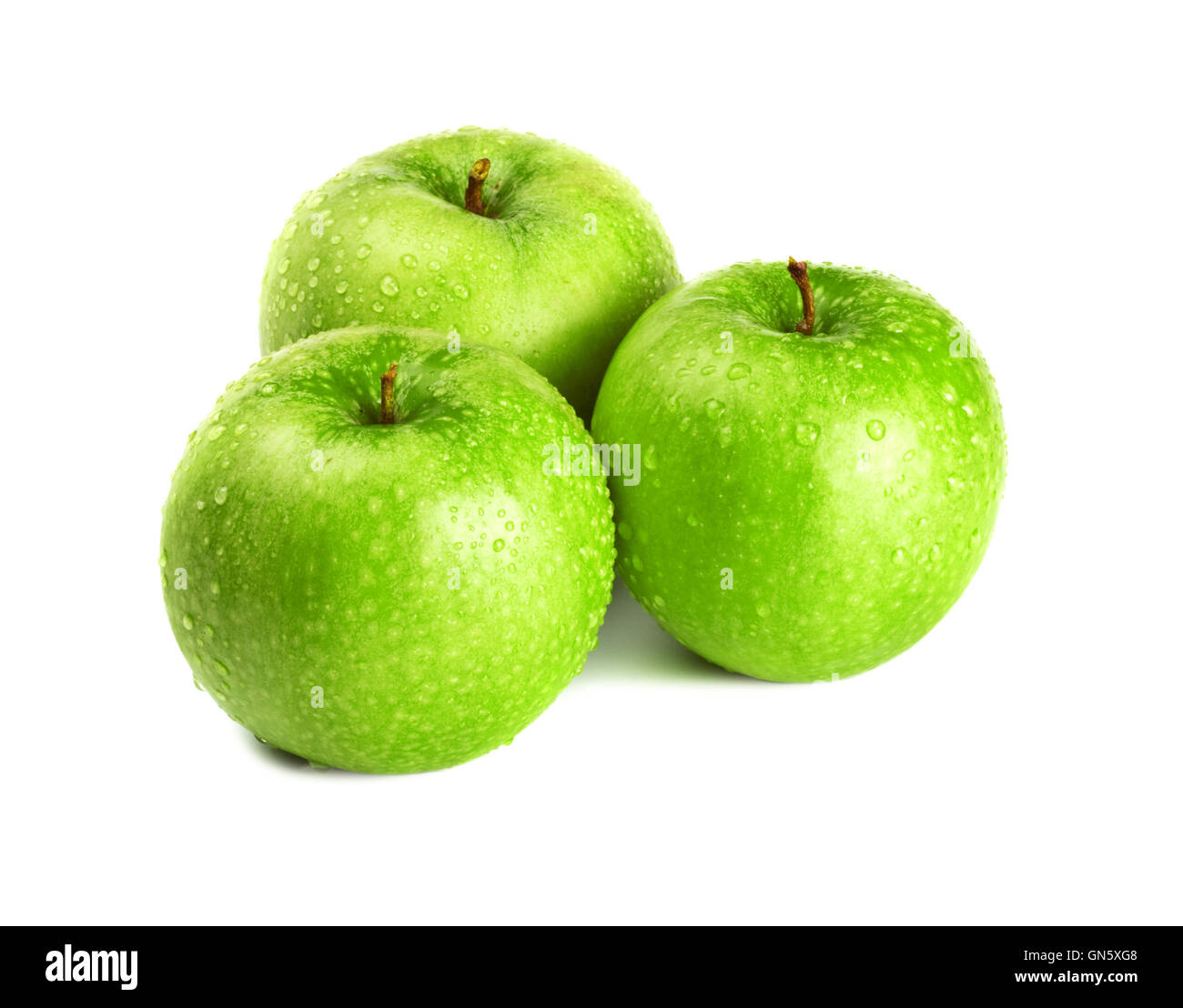 Three Green Apples