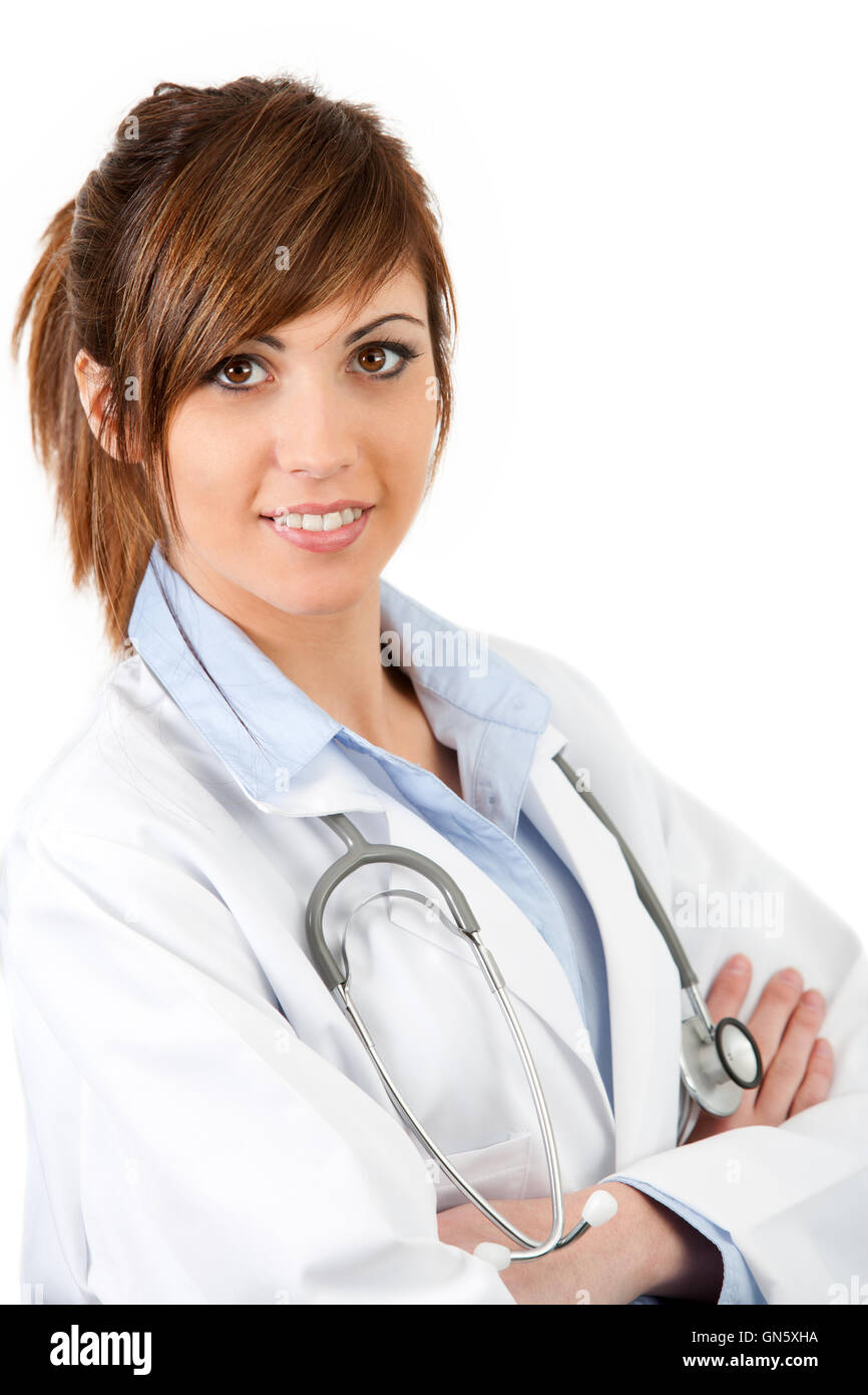 Close up of female doctor Stock Photo - Alamy