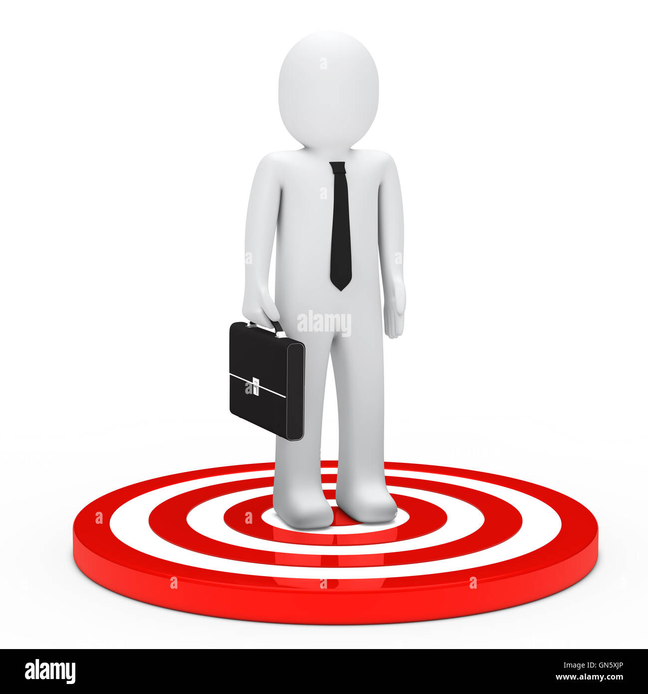 man stand on target Stock Photo - Alamy
