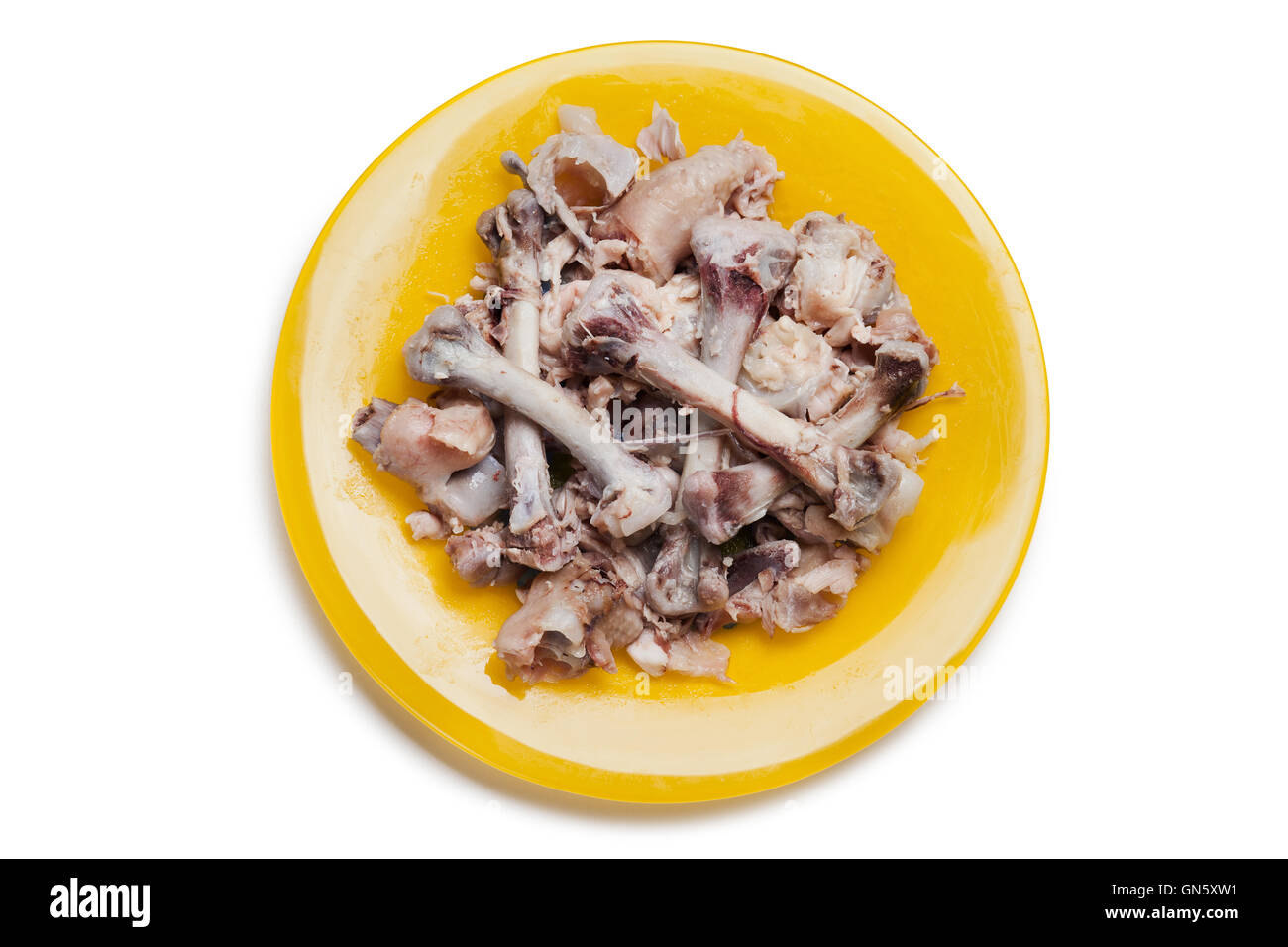 Food leftovers dirty plate chicken hi-res stock photography and images ...
