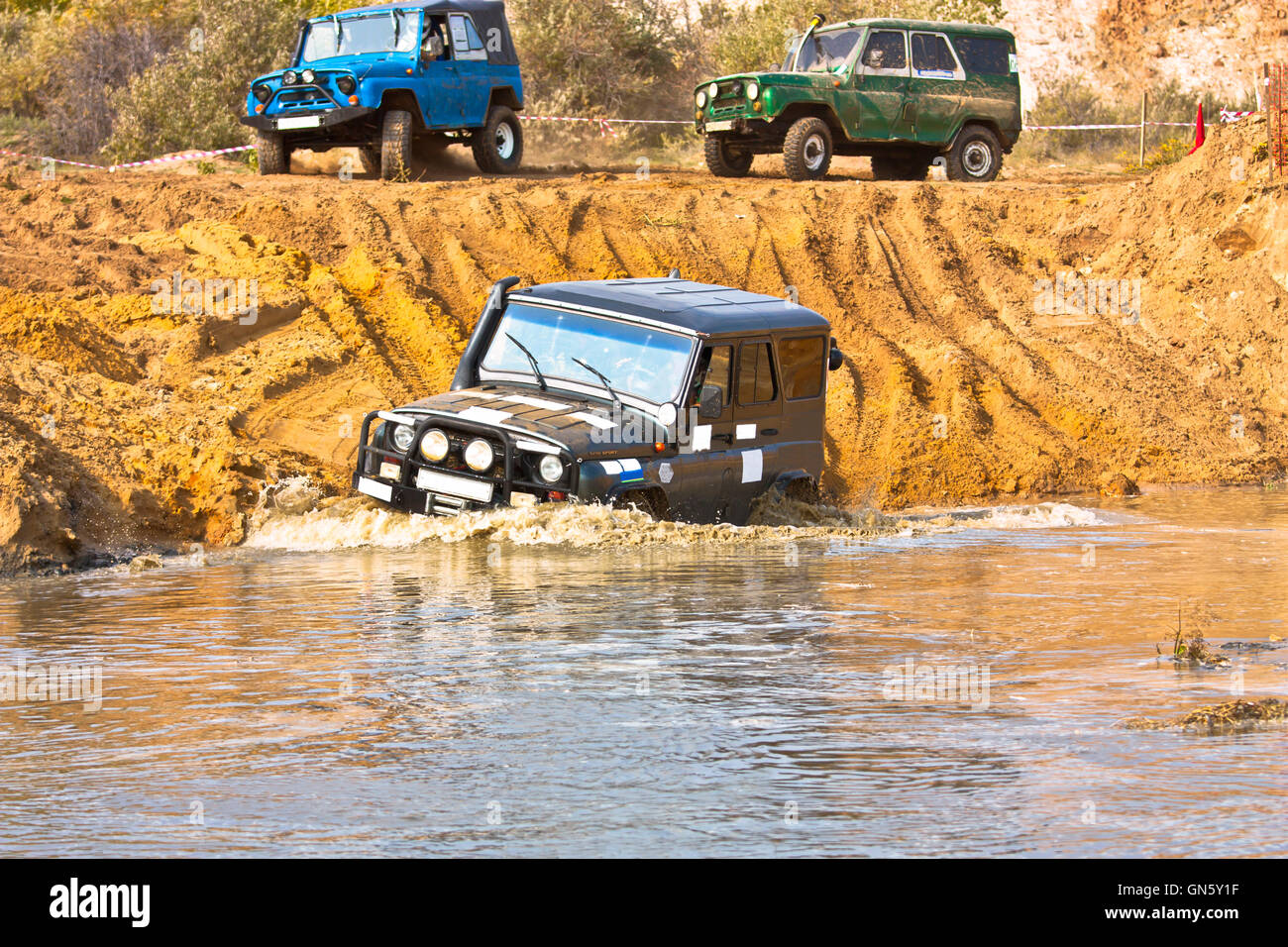 Off roading thrill Stock Photo - Alamy