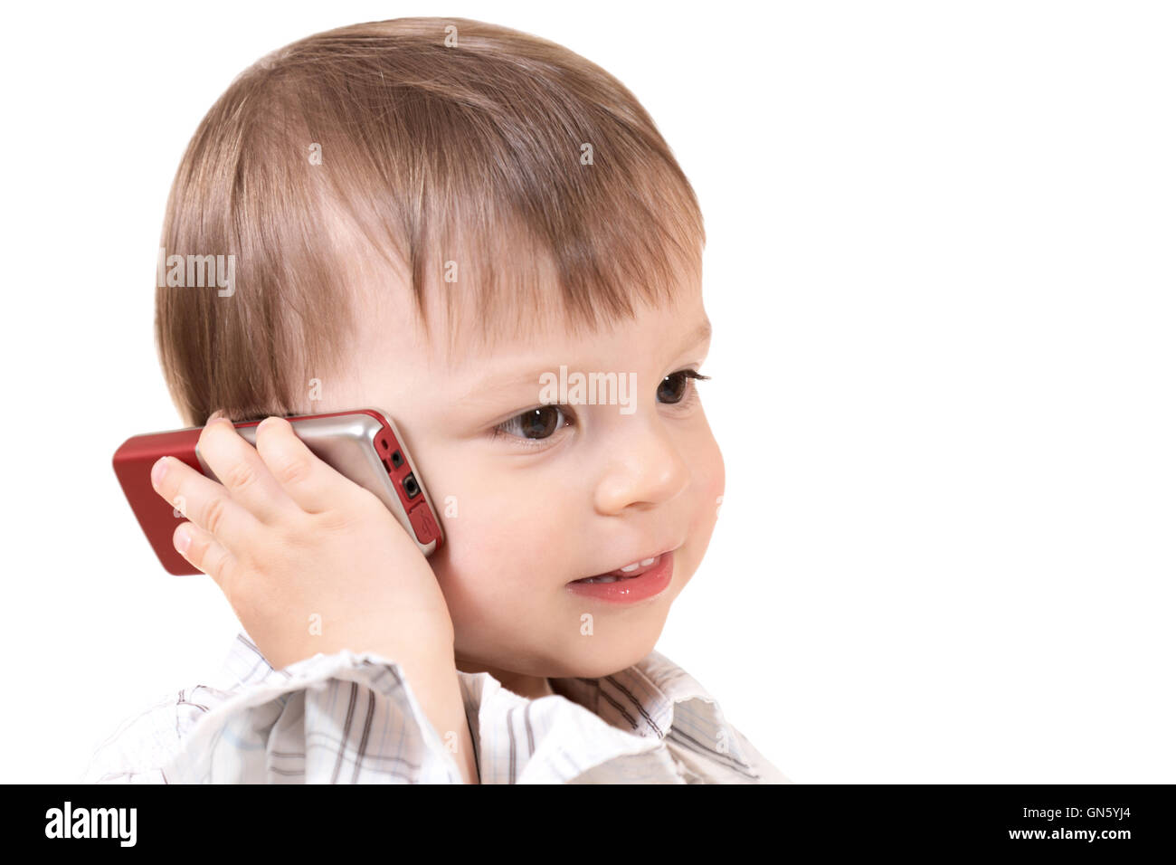 baby with mobile phone Stock Photo - Alamy