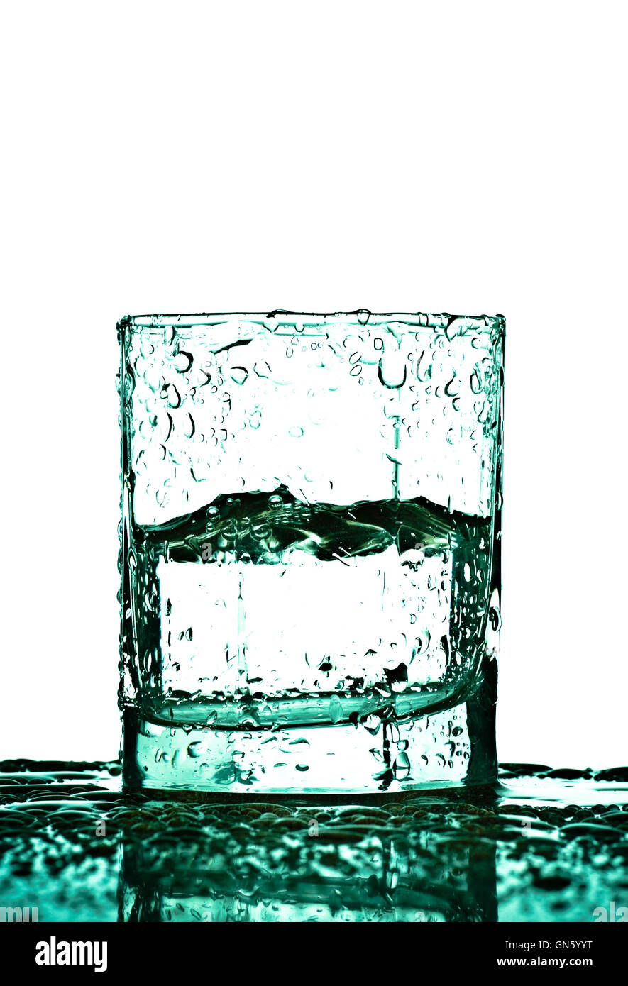 glass with water drops Stock Photo - Alamy