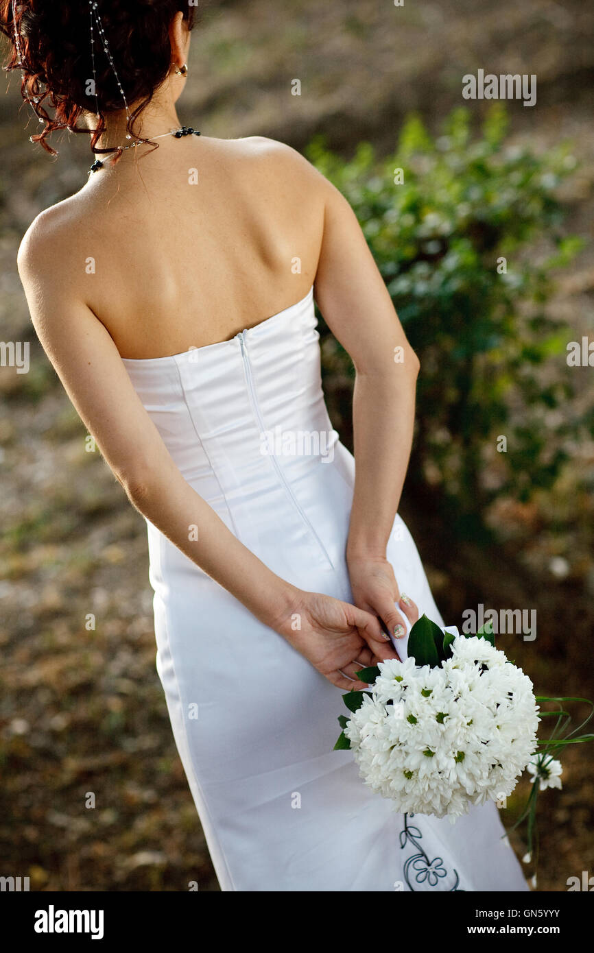 back of the bride Stock Photo - Alamy
