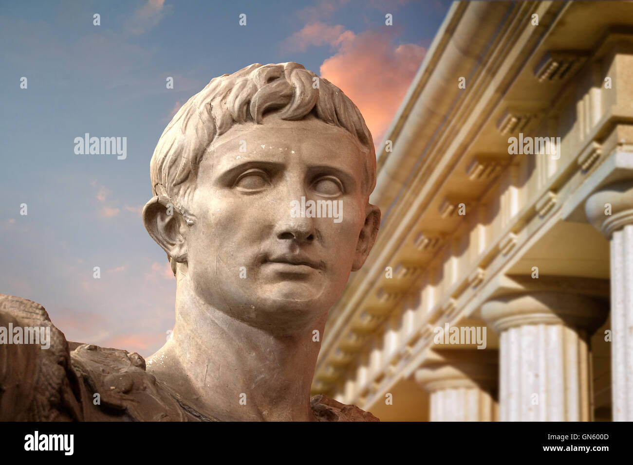 Statue of Julius Caesar Augustus in Rome Stock Photo - Alamy