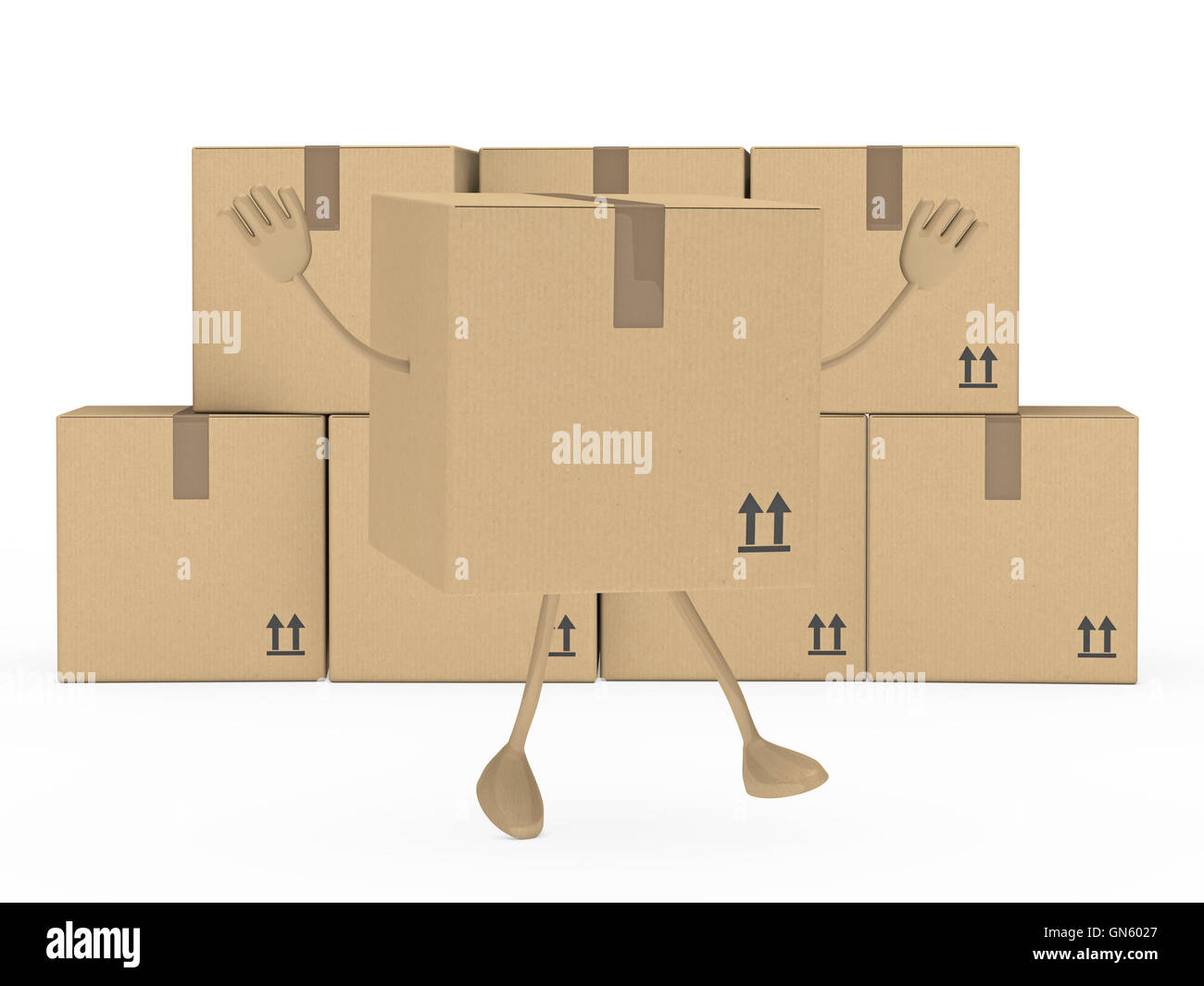 Brown taped package hi-res stock photography and images - Alamy