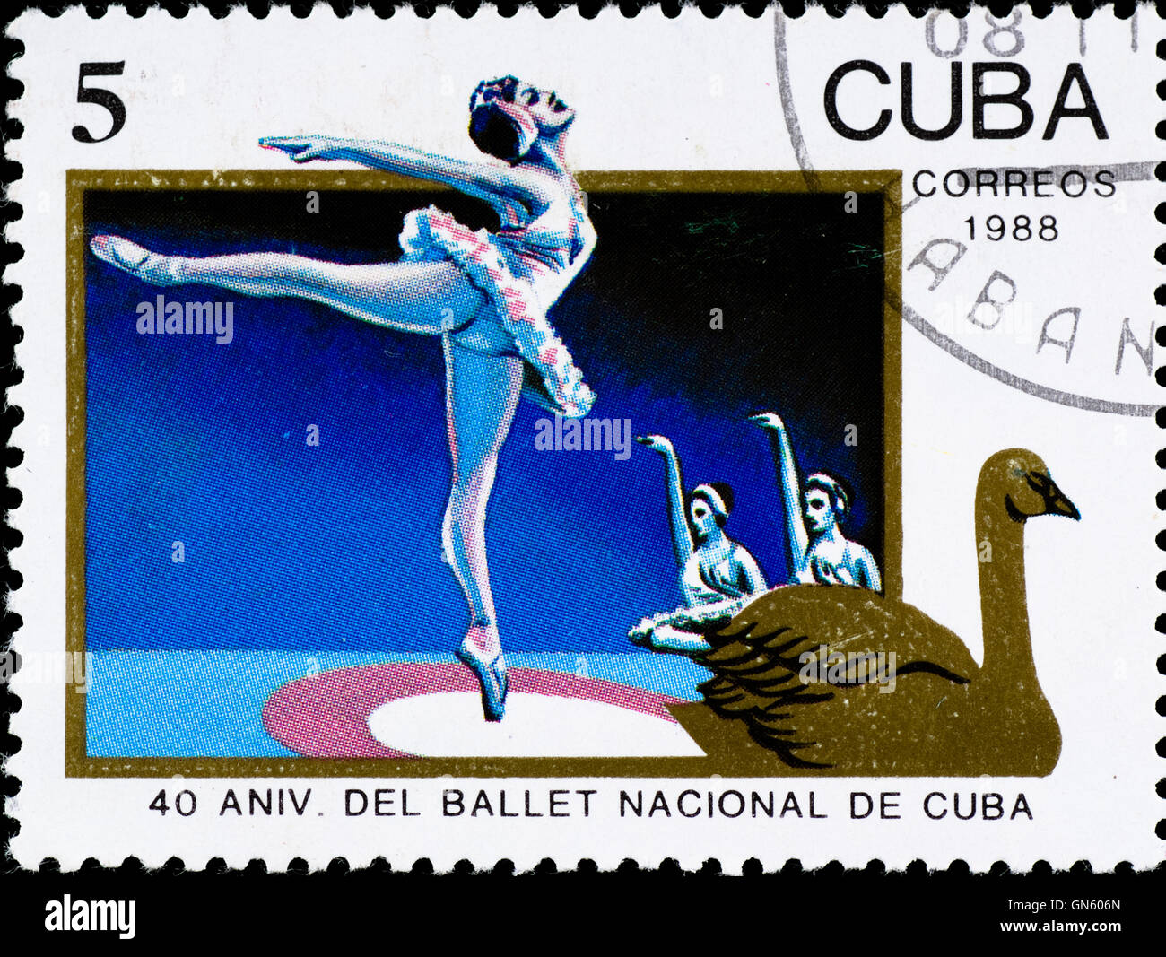 postage stamp celebration cuban ballet anniversary Stock Photo - Alamy