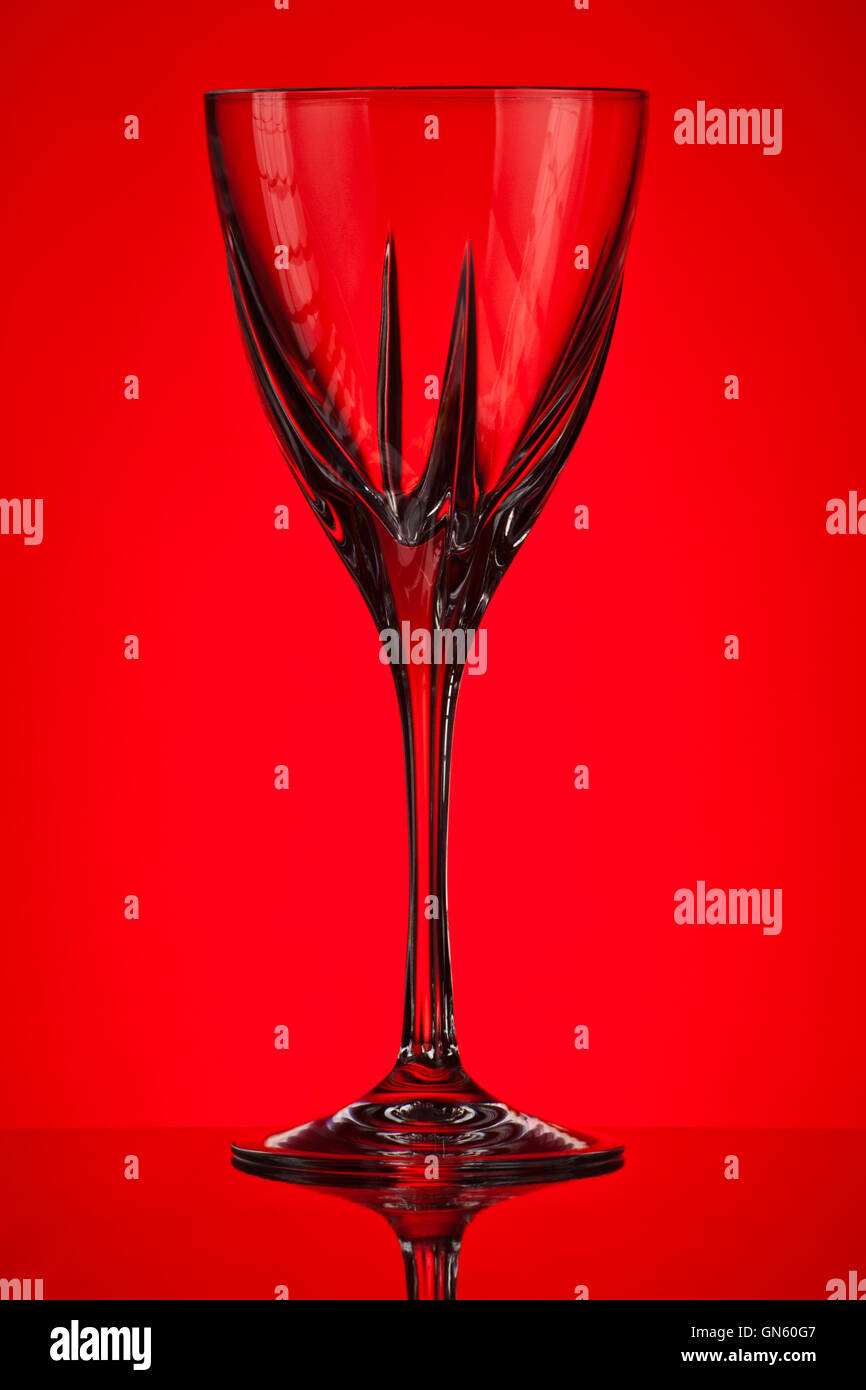 empty crystal glass Stock Photo - Alamy