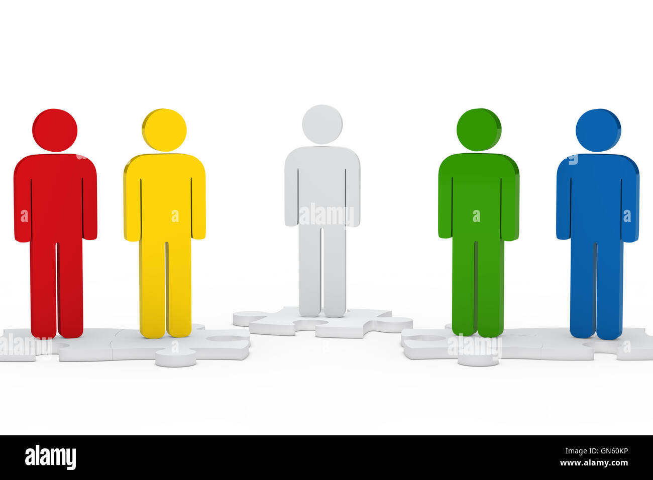Figure teamwork people pictogram hi-res stock photography and images ...