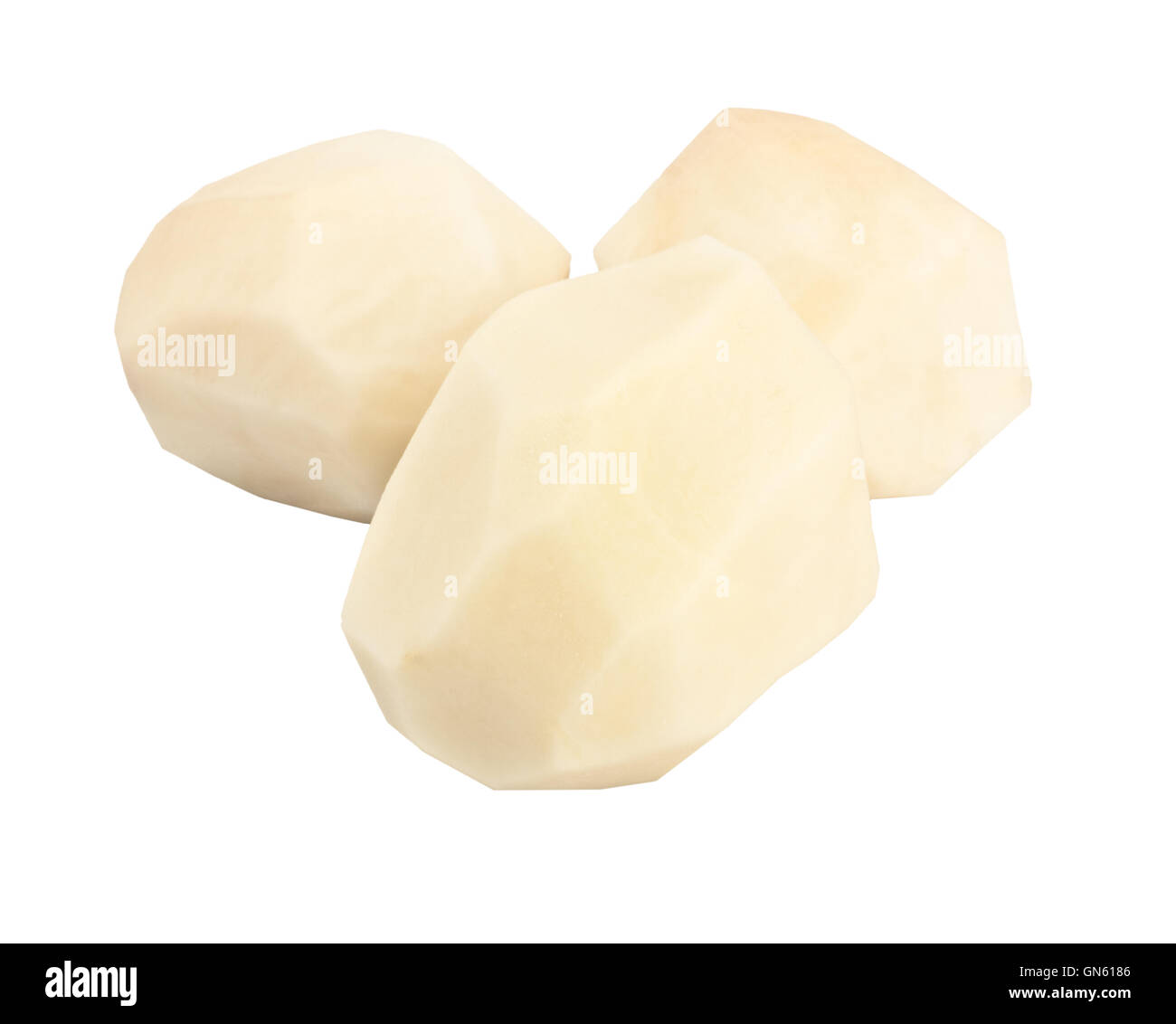 Close up raw peeled potato Cut Out Stock Images & Pictures - Alamy