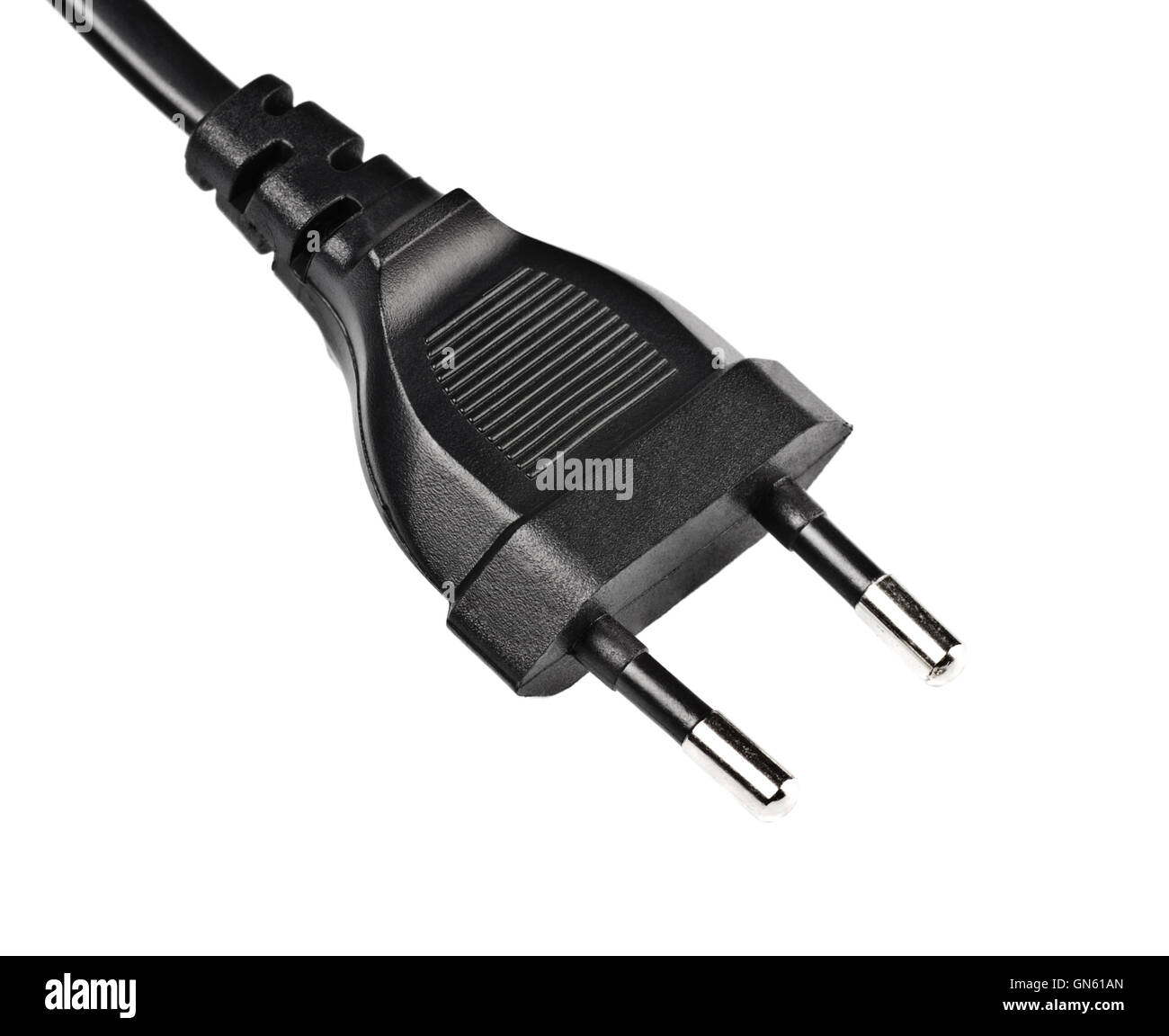 Black electric plug Cut Out Stock Images & Pictures - Alamy
