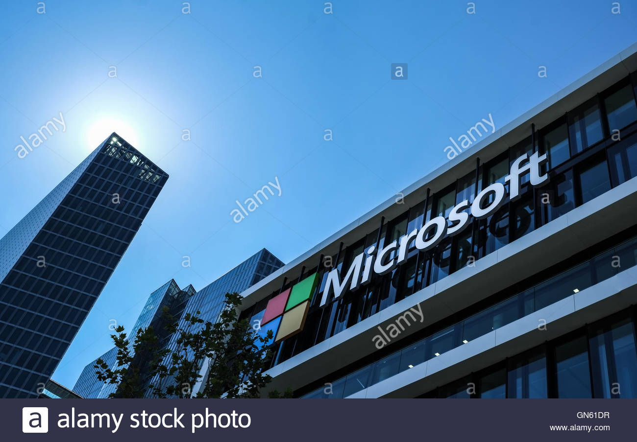 Microsoft Headquarter Building Icon Logo High Resolution Stock ...
