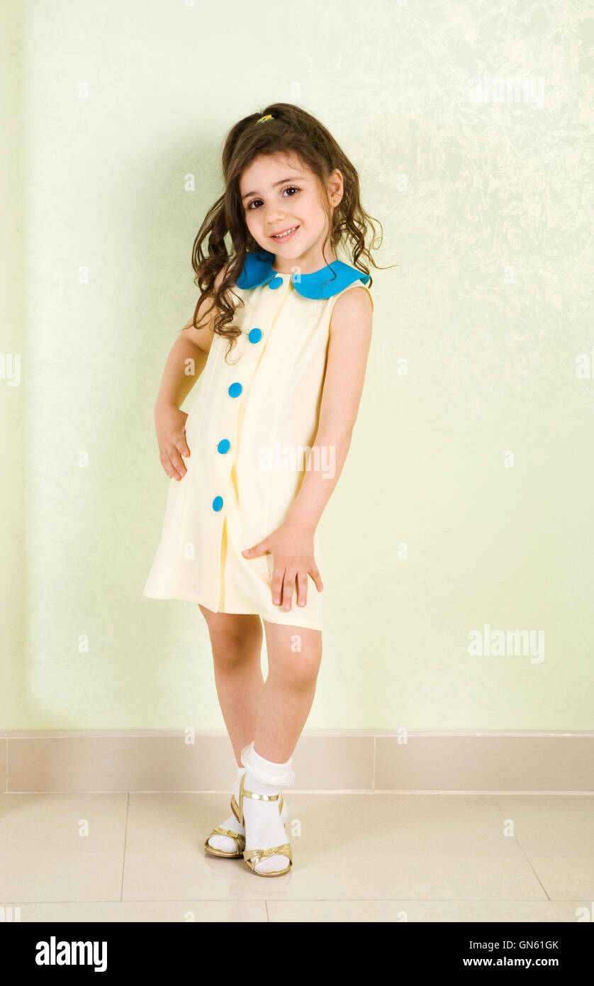 in yellow dress Stock Photo - Alamy