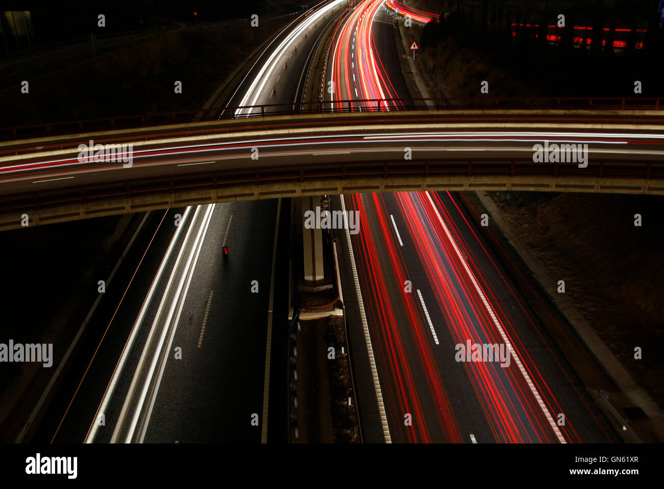 Long exposure shot highway hi-res stock photography and images - Alamy
