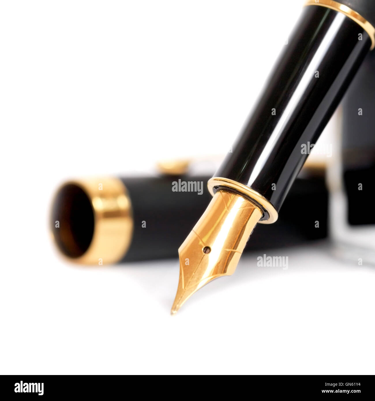 Fountain pen with ink bottle hi-res stock photography and images - Alamy