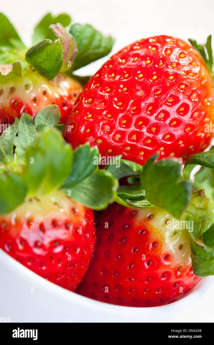 Bright ripe strawberry close-up Stock Photo - Alamy