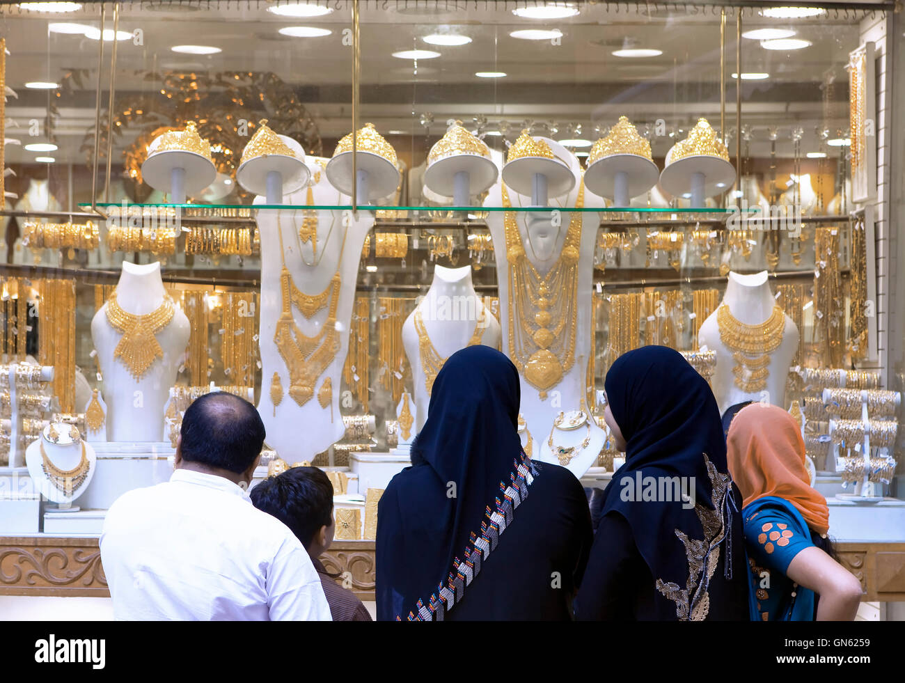 Gold souk, Dubai, United Arab Emirates Stock Photo - Alamy