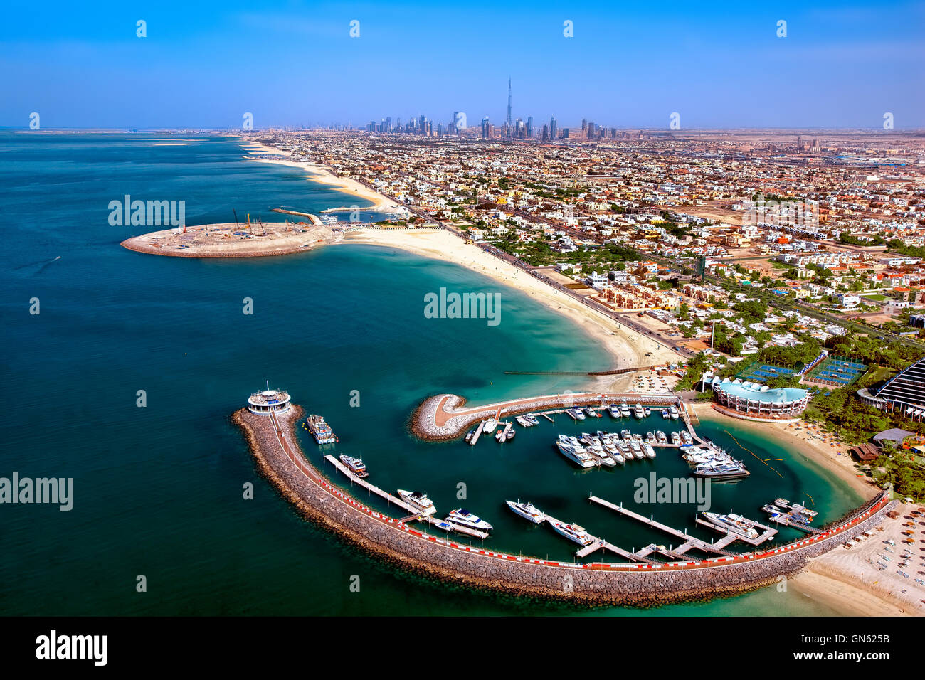 Overview of Dubai, United Arab Emirates Stock Photo - Alamy