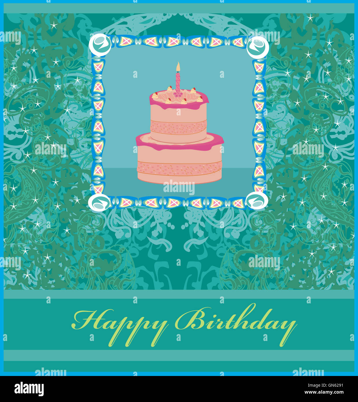 Happy Birthday Card Stock Photo - Alamy