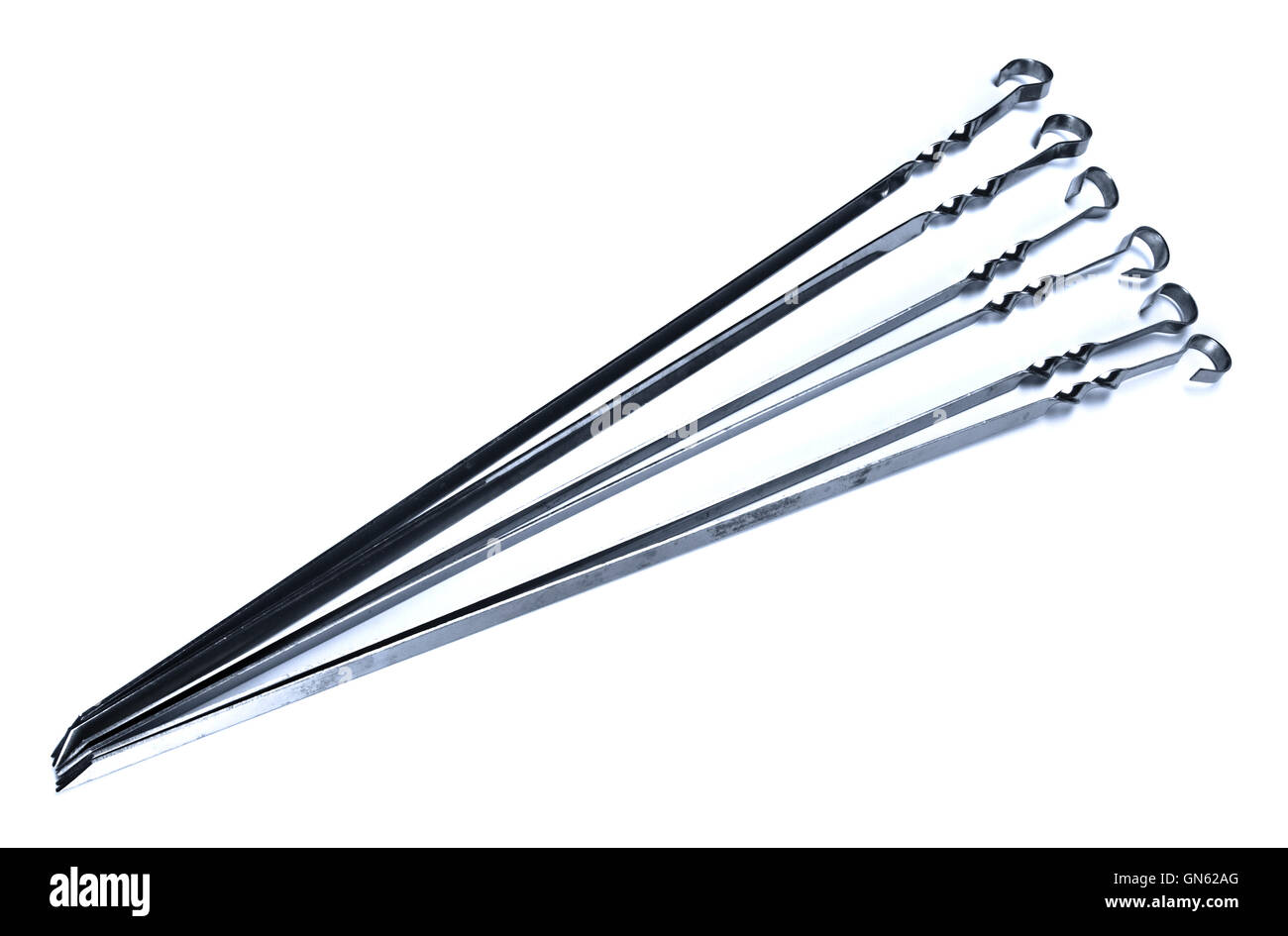 metal skewers set Stock Photo - Alamy