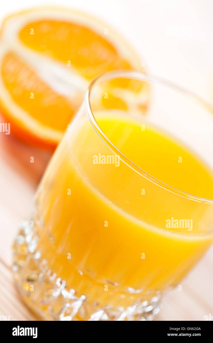 Glass of orange juice Stock Photo - Alamy