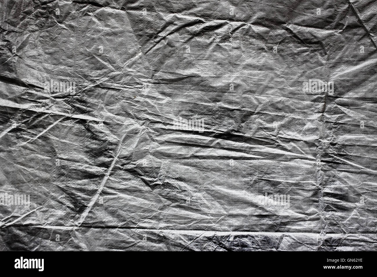 crumpled polyethylene texture Stock Photo - Alamy
