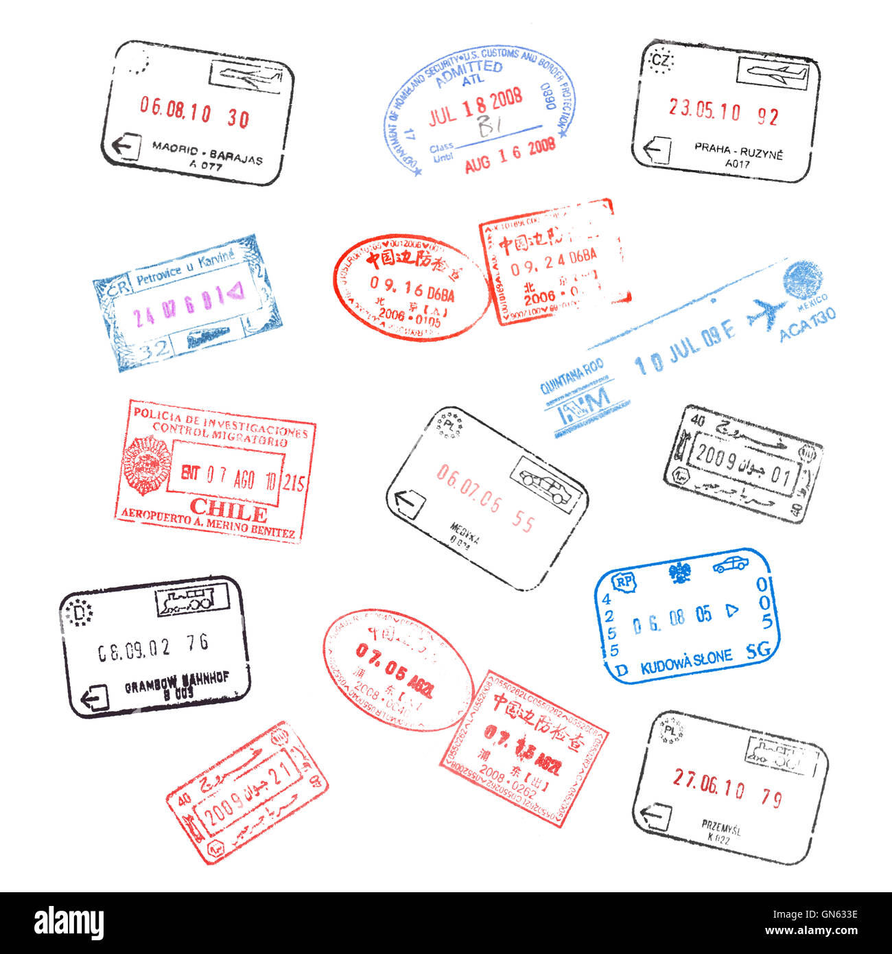 Stamped passport hi-res stock photography and images - Alamy