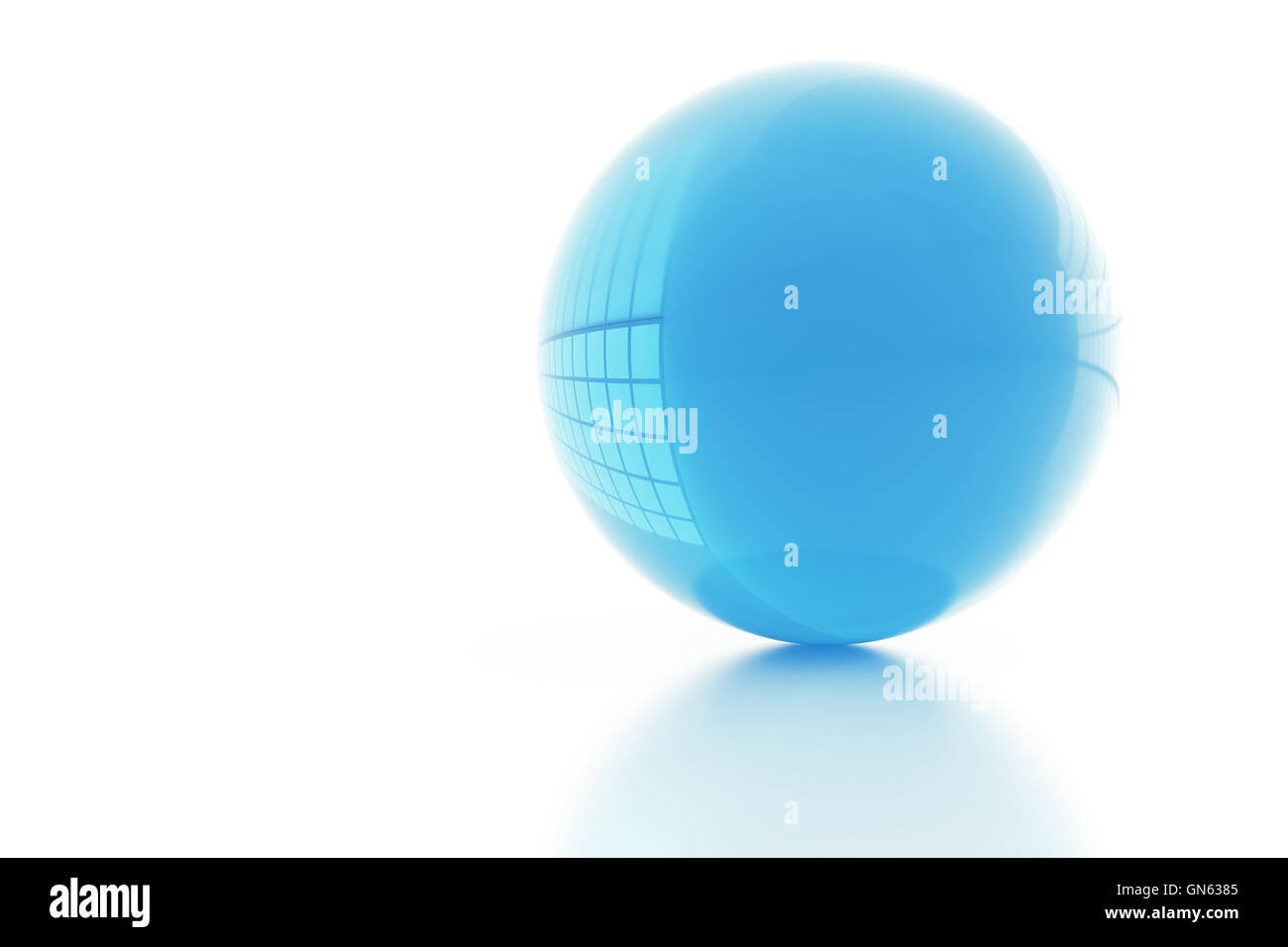 clear abstract glass sphere Stock Photo - Alamy