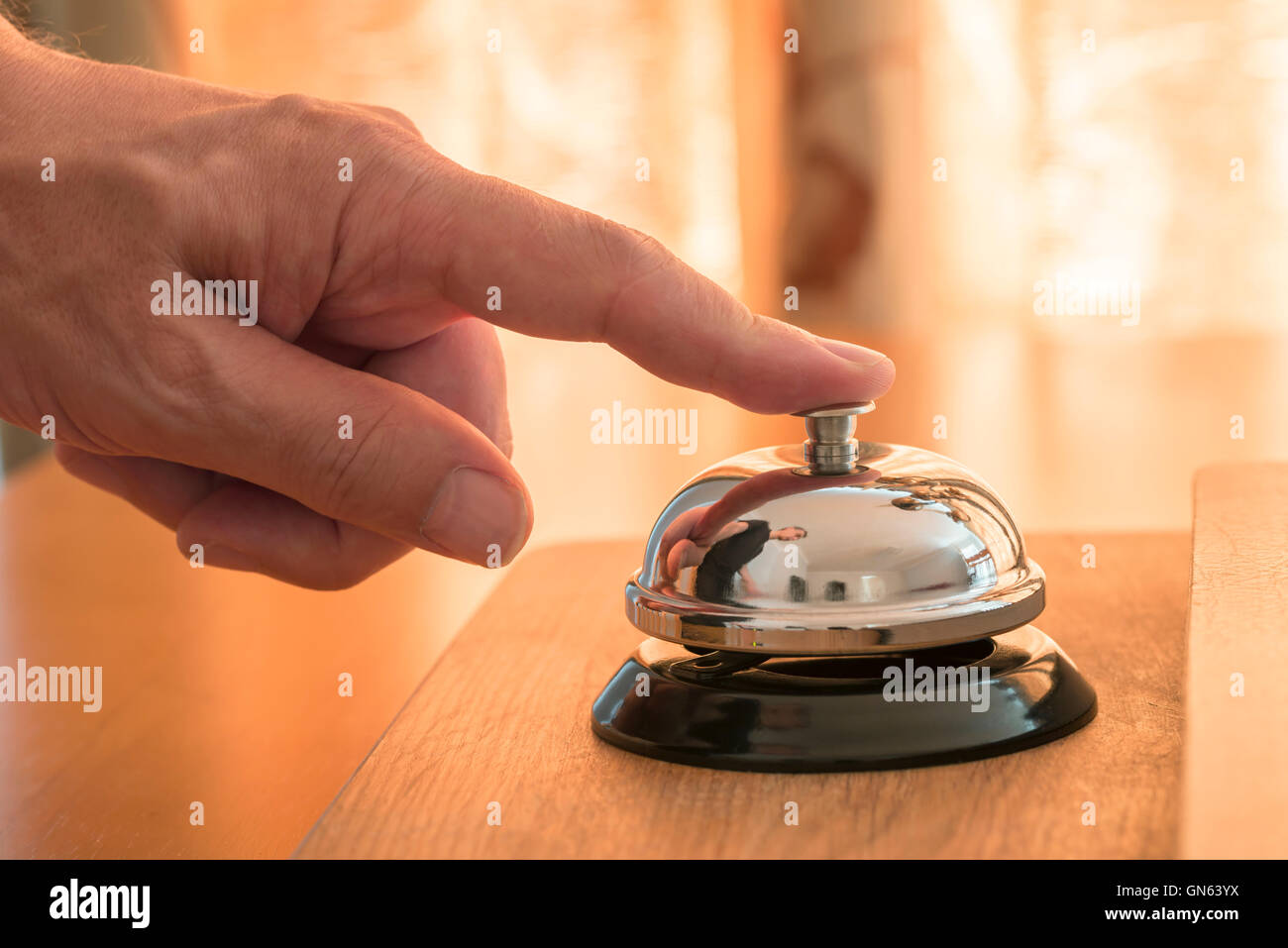 Ring bell for assistance hi-res stock photography and images - Alamy