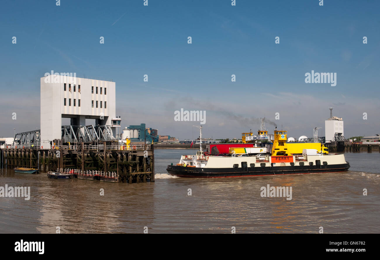 Woolwich ferry terminal hi-res stock photography and images - Alamy