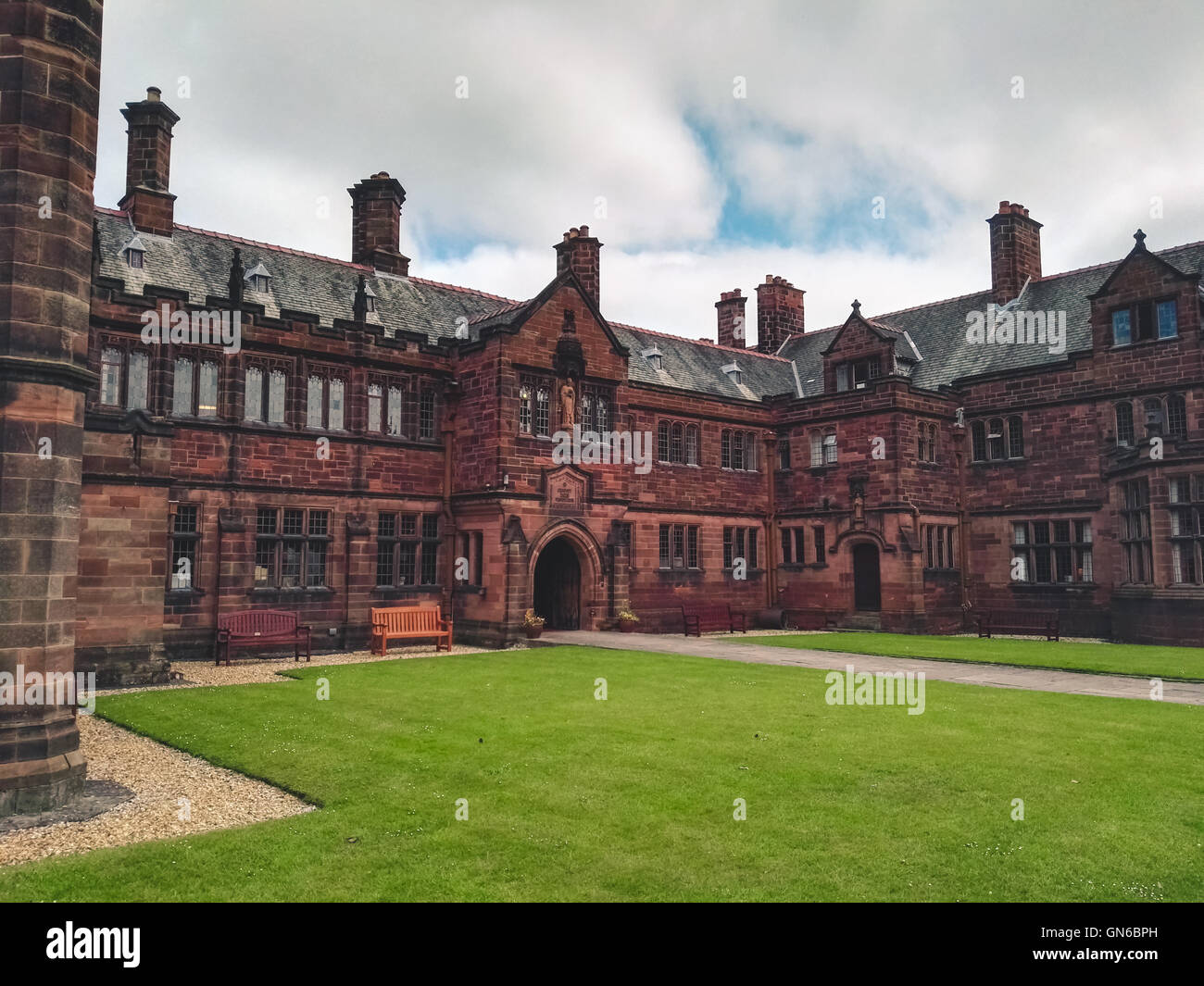 Ancient Library in Wales Stock Photo - Alamy