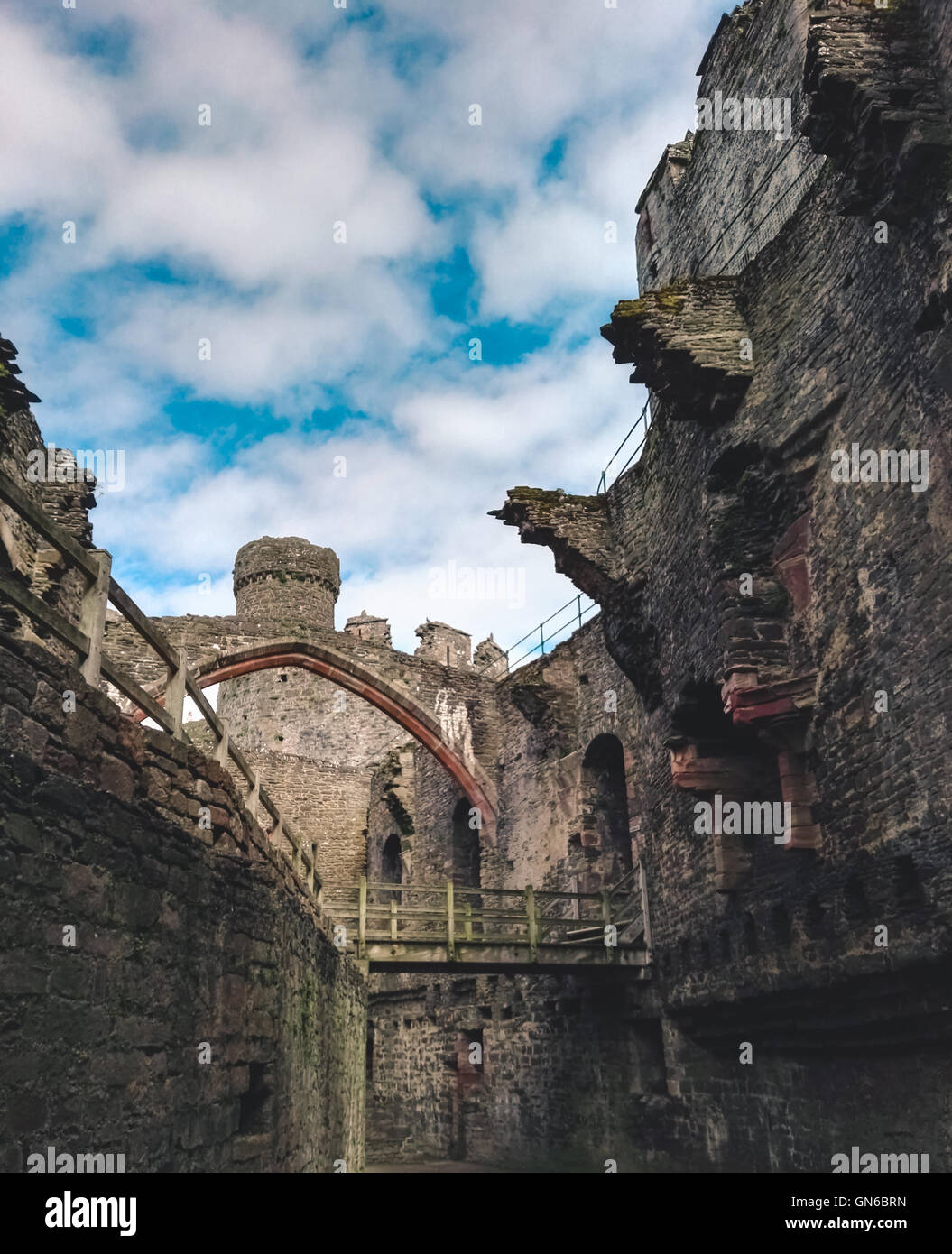 Ruins of a castle Stock Photo - Alamy