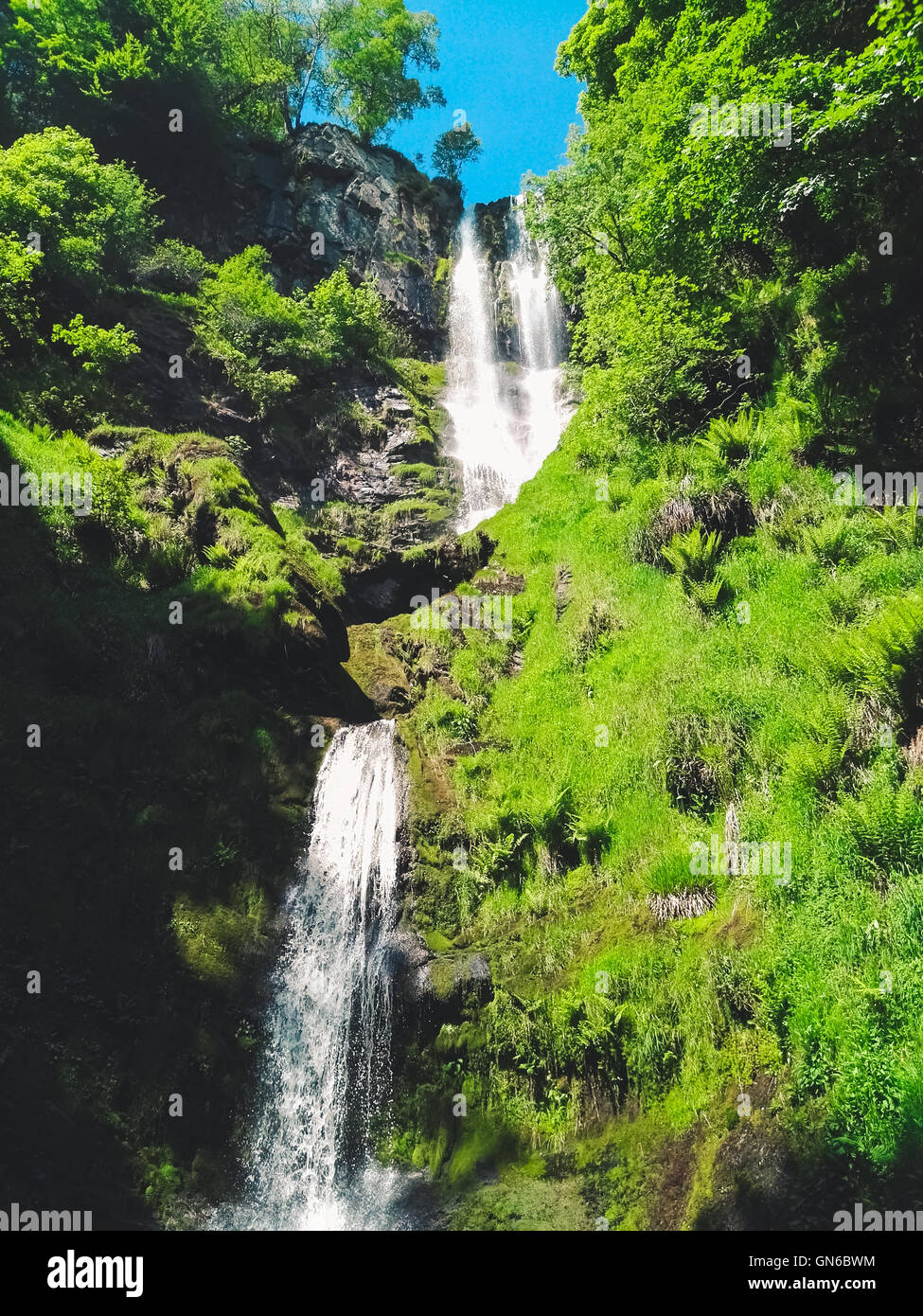 Pistyll rhaeadr waterfall hi-res stock photography and images - Alamy